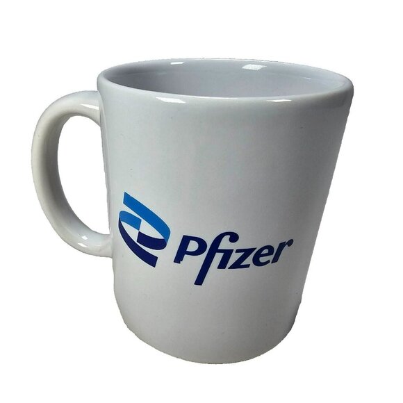 Pfizer | Kitchen | Pfizer Logo 2oz Coffee Mug Tea Cup White ...